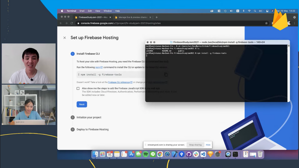 เรียนรู้การ integrate Firebase Hosting กับ GitHub Actions ใน Firebase Study Jam 2021